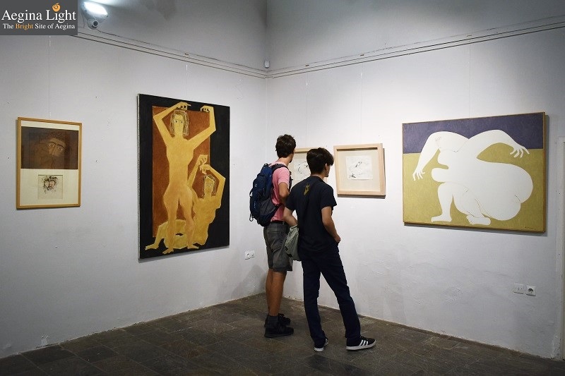 Εγκαίνια της έκθεσης "Αφιέρωμα στον Νίκο Νικολάου" - AeginaLight