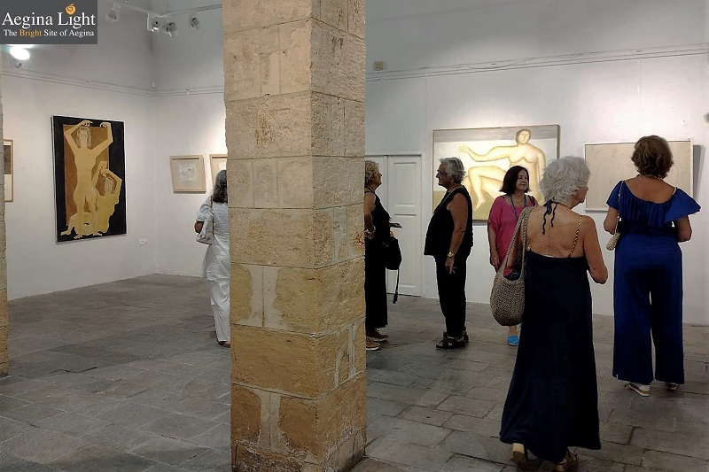 Εγκαίνια της έκθεσης "Αφιέρωμα στον Νίκο Νικολάου" - AeginaLight